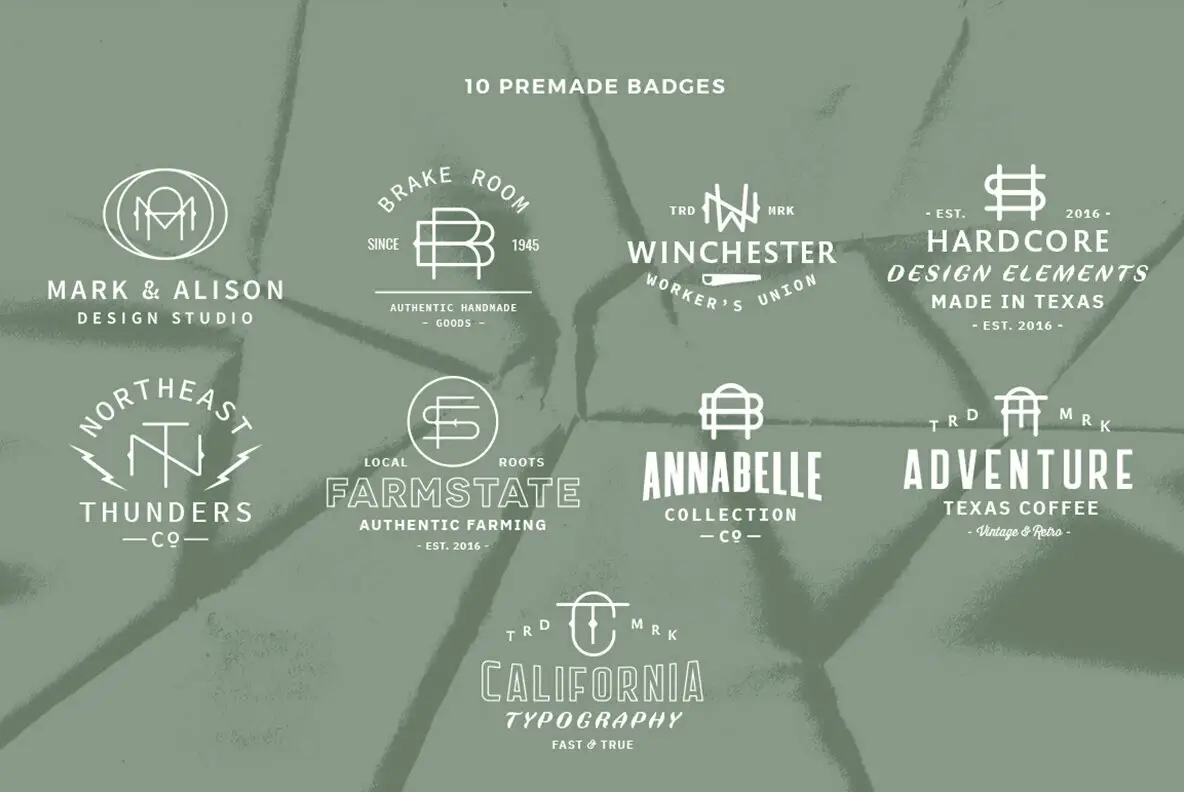 Monogram World 5 Font - YouWorkForThem