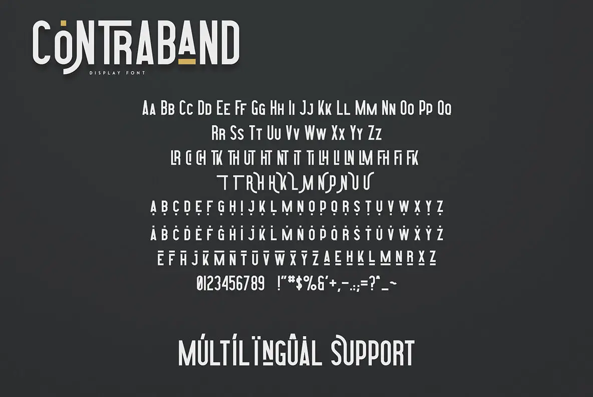 Highway Contraband Font Duo Font - FontPath