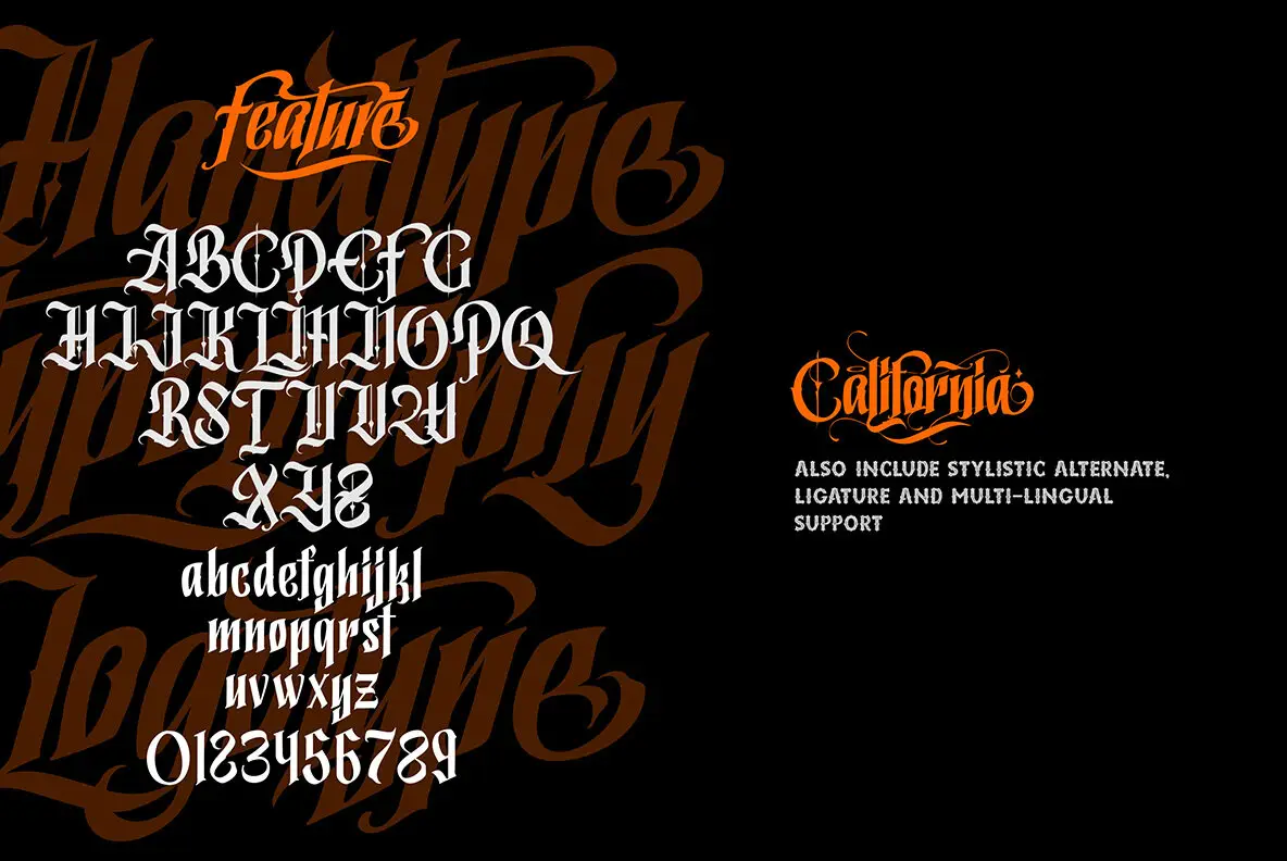 California Style Font - YouWorkForThem