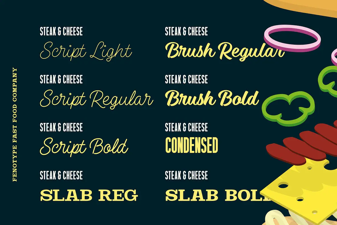 Steak And Cheese Font - YouWorkForThem
