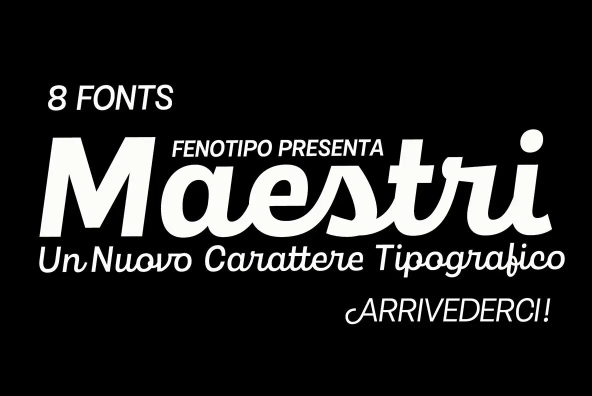 Maestri Font - YouWorkForThem