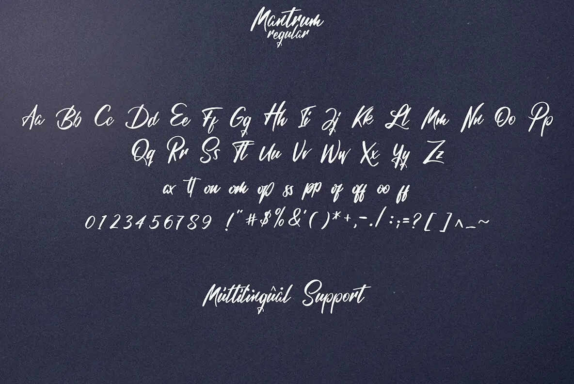 Mantrum Font - YouWorkForThem