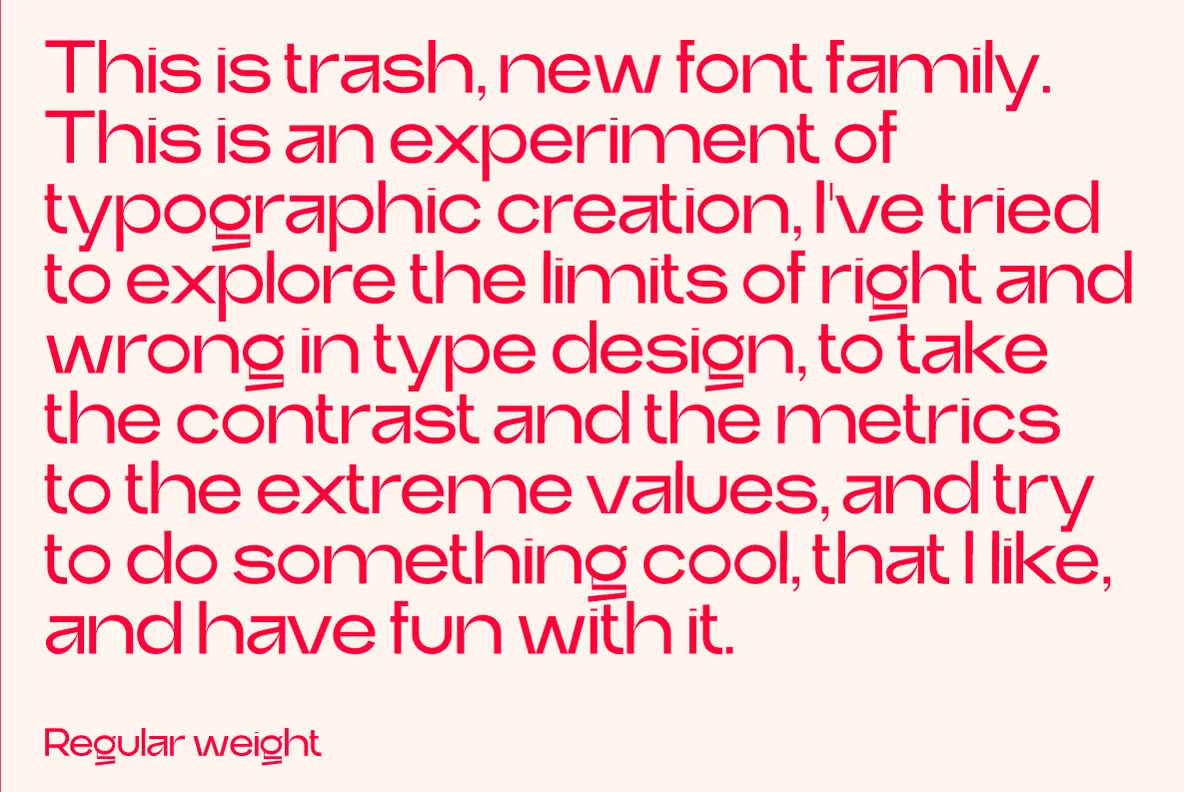Trash Font - YouWorkForThem
