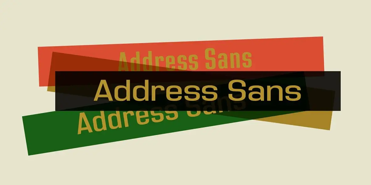 Address Sans Pro Font - YouWorkForThem