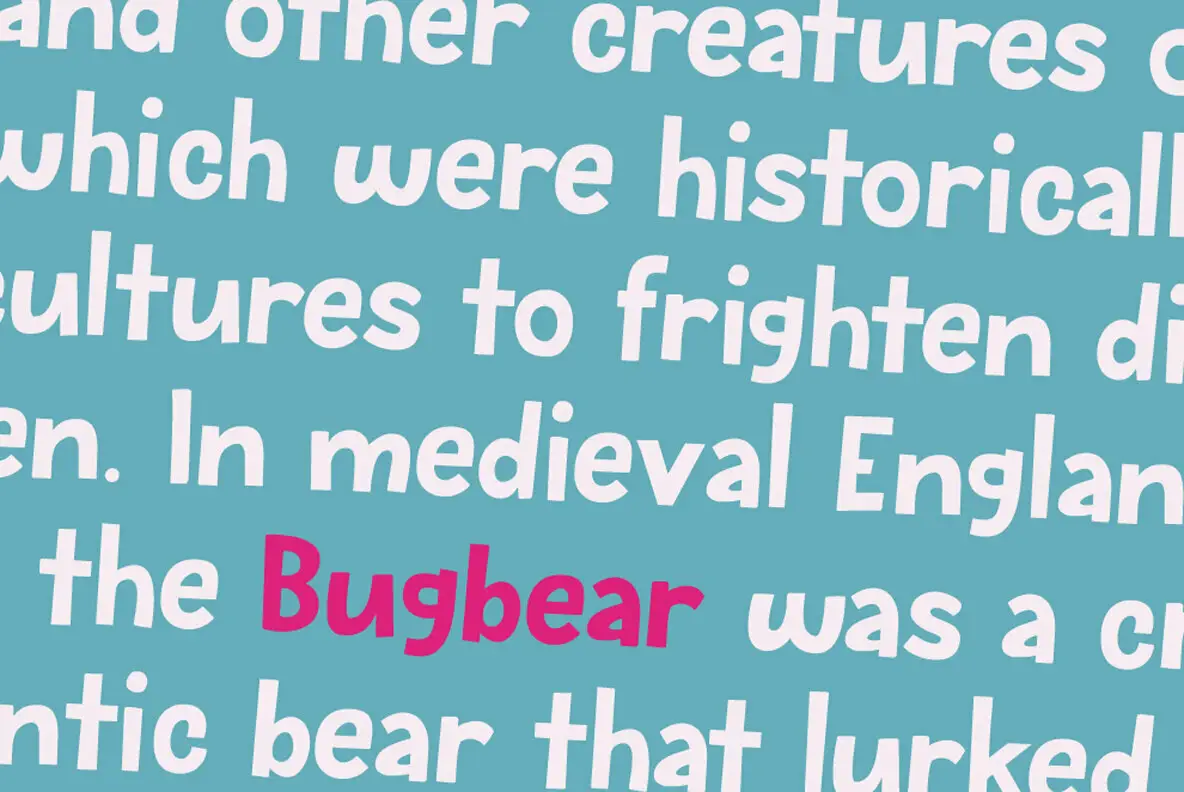 Bugbear Font - YouWorkForThem
