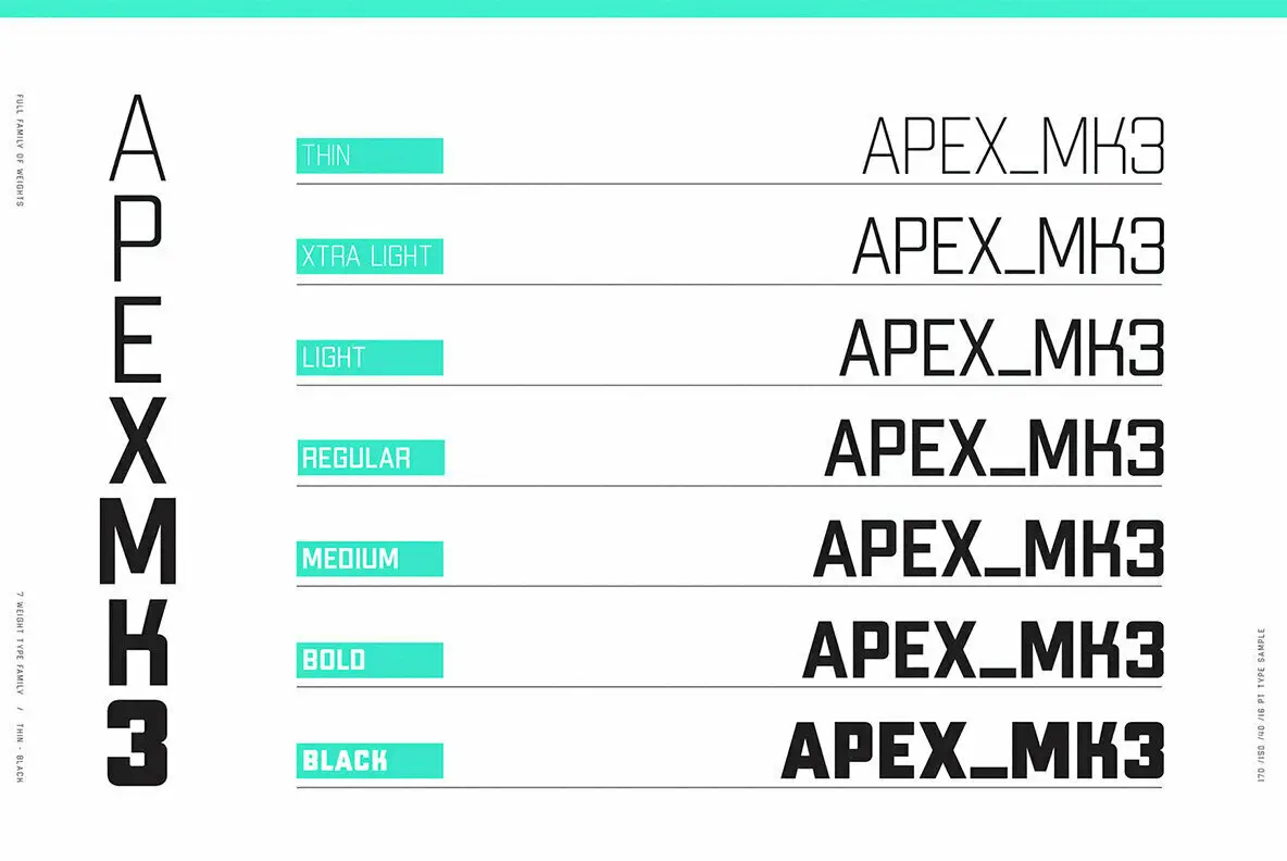 Apex Mk3 Font - FontPath