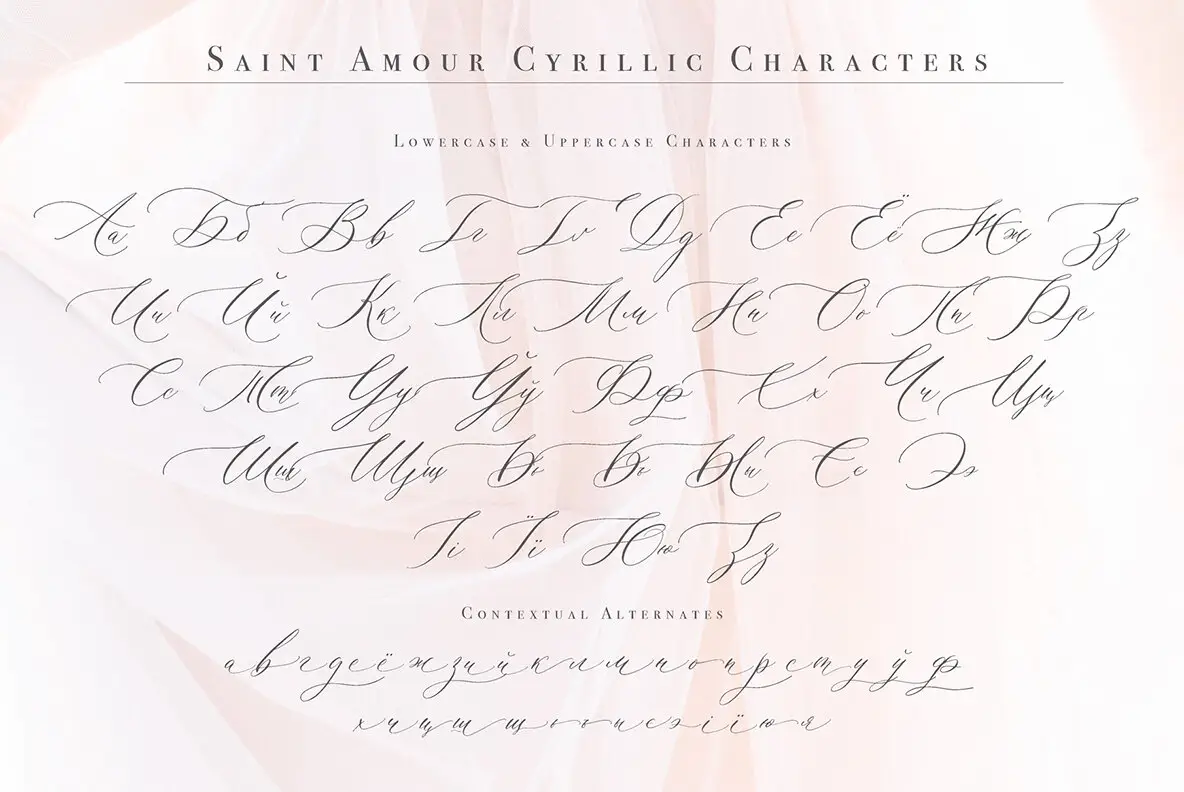 Saint Amour Script Font - FontPath