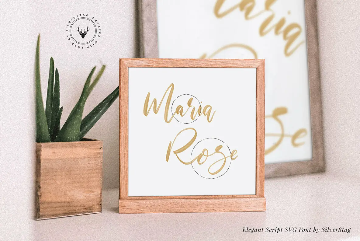 Maria Rose SVG Font Font - FontPath