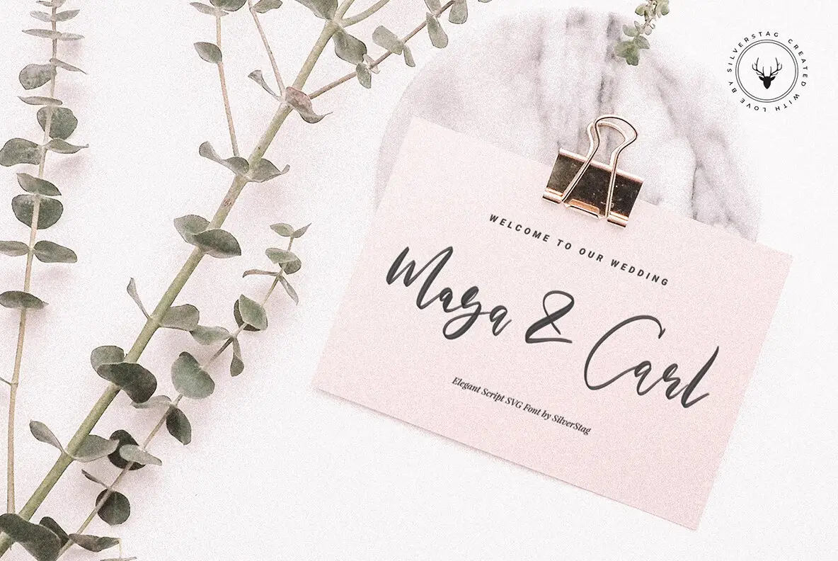 Maria Rose SVG Font Font - FontPath