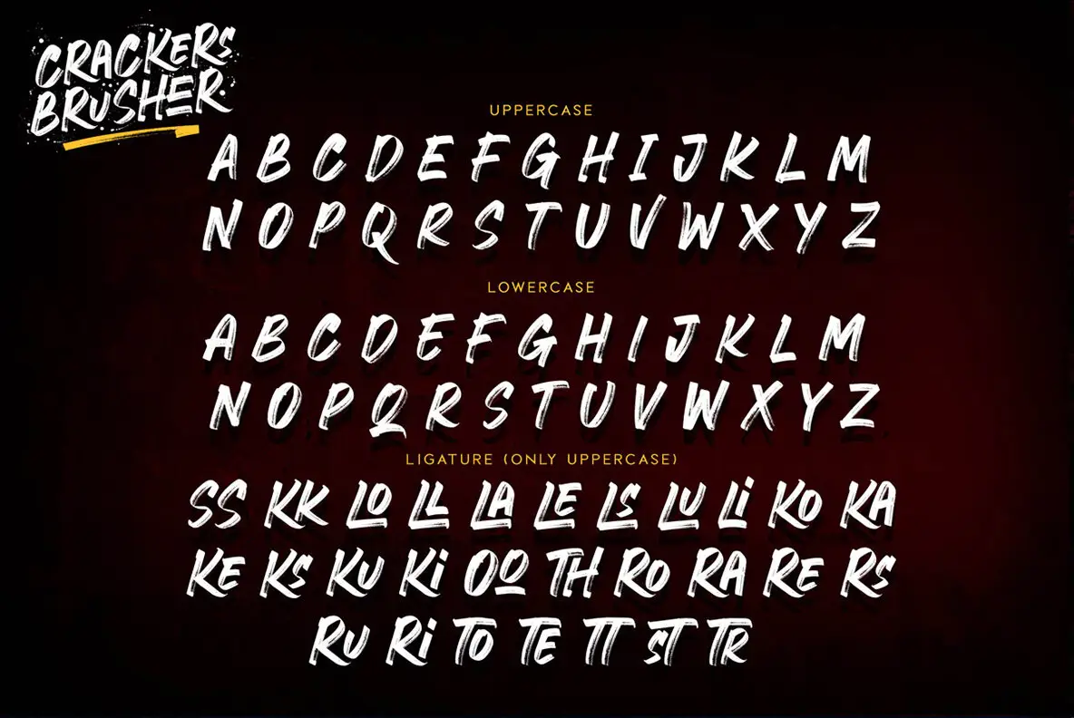 CRACKERS BRUSHER Font - YouWorkForThem