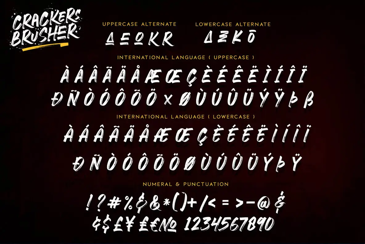 CRACKERS BRUSHER Font - YouWorkForThem