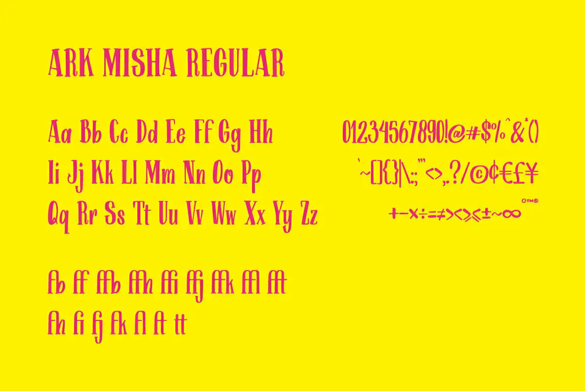 ARK Misha Font Duo Font - FontPath