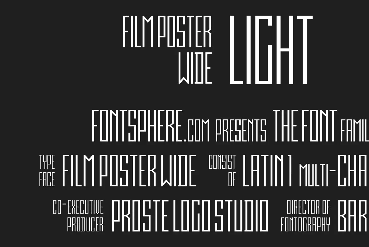Film Poster Font - YouWorkForThem