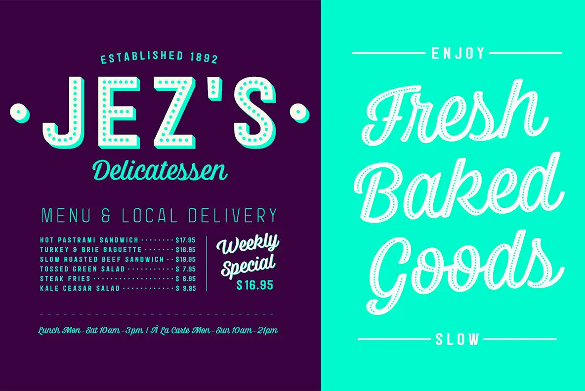 Corner Deli Font - YouWorkForThem