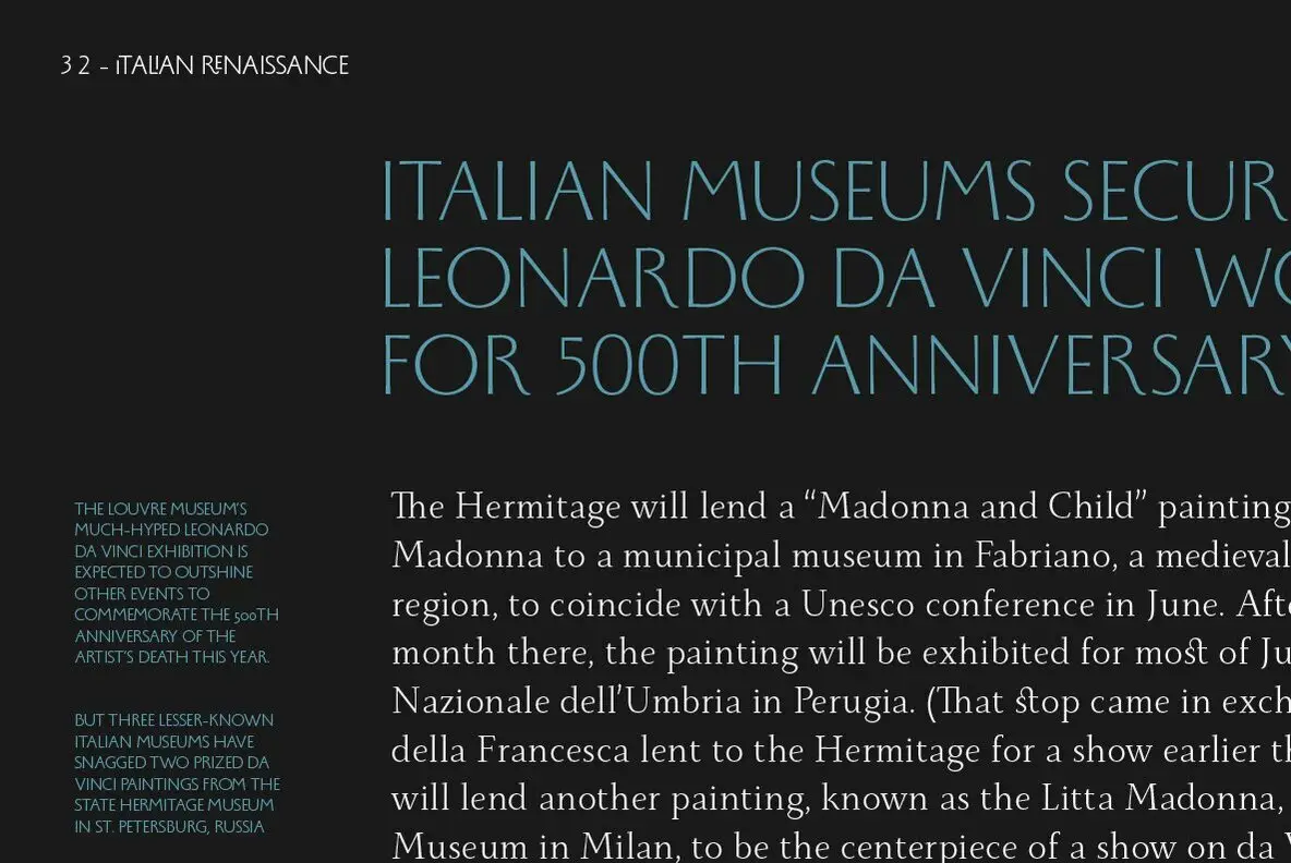 Monterchi Font - YouWorkForThem