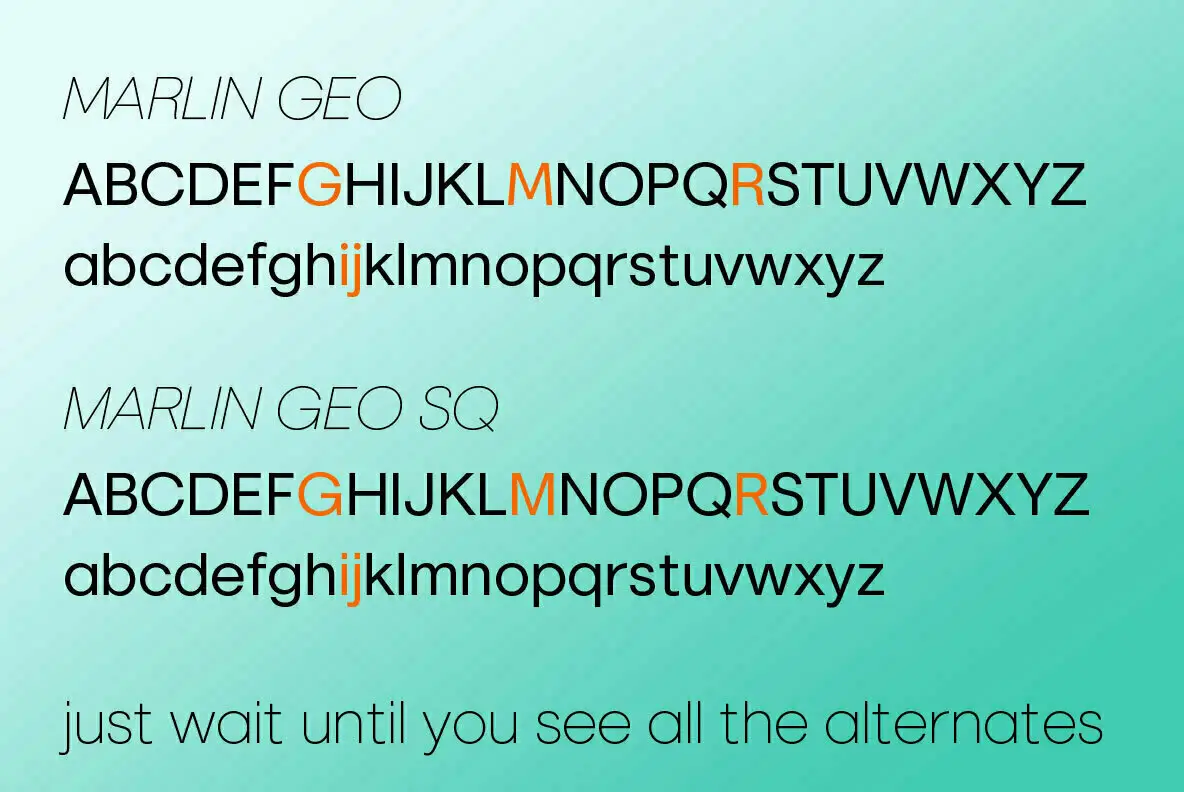 Marlin Geo Font - YouWorkForThem