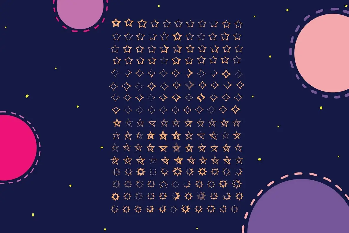 BM Graphic Stars Font - FontPath