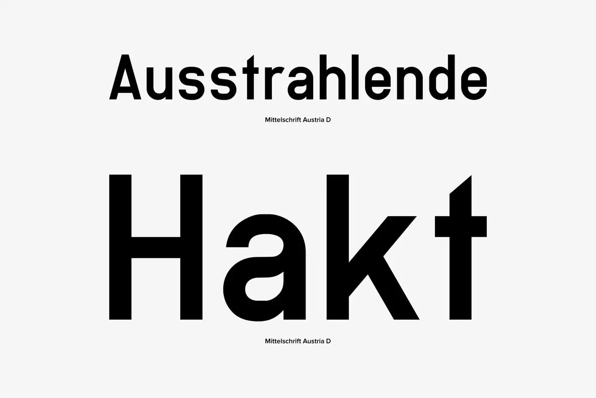 Mittelschrift Austria Font - FontPath