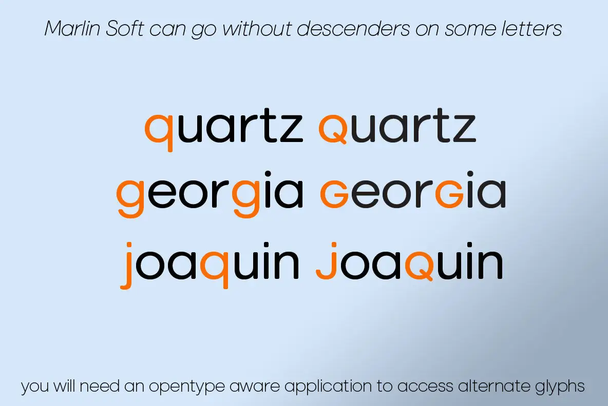 Marlin Soft Font - FontPath