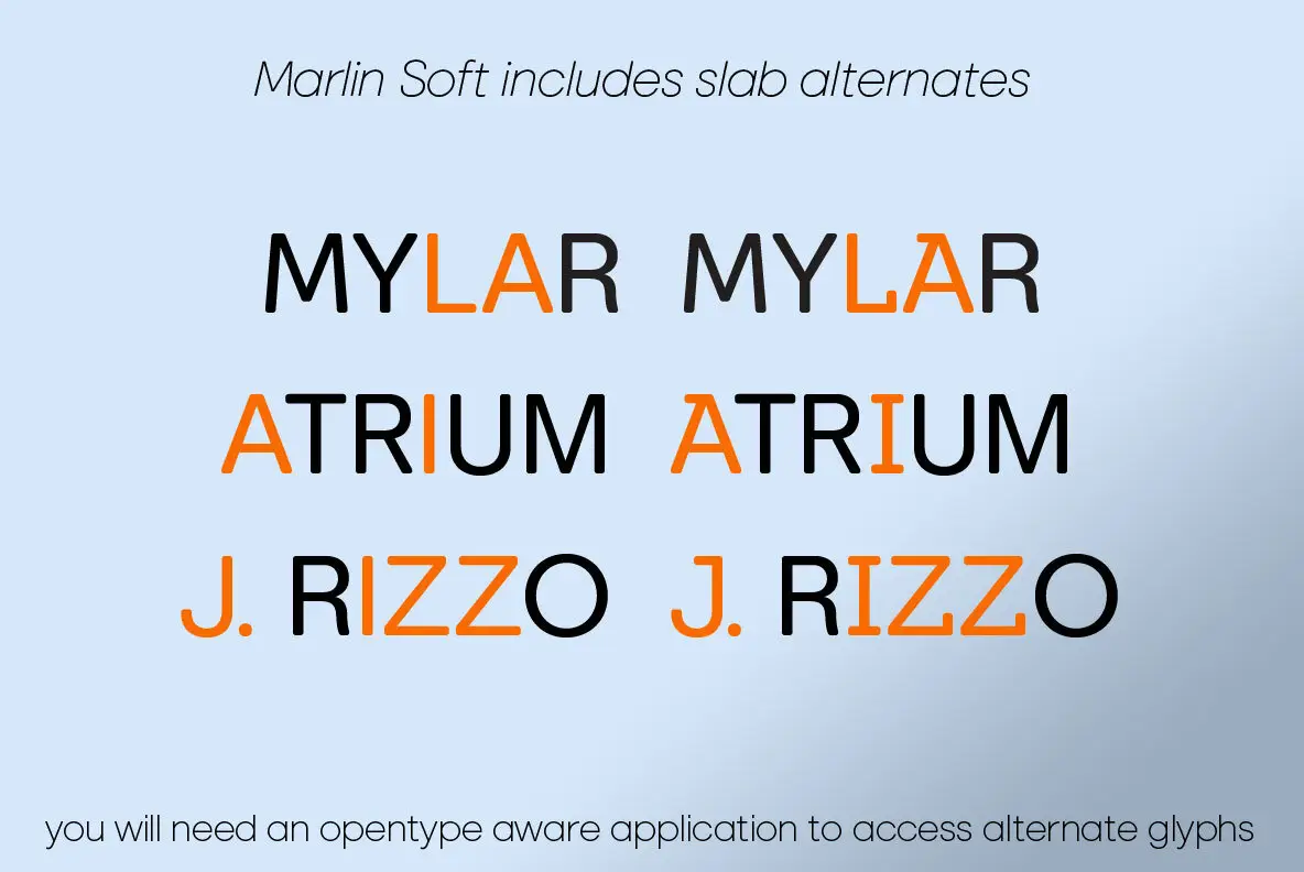 Marlin Soft Font - FontPath