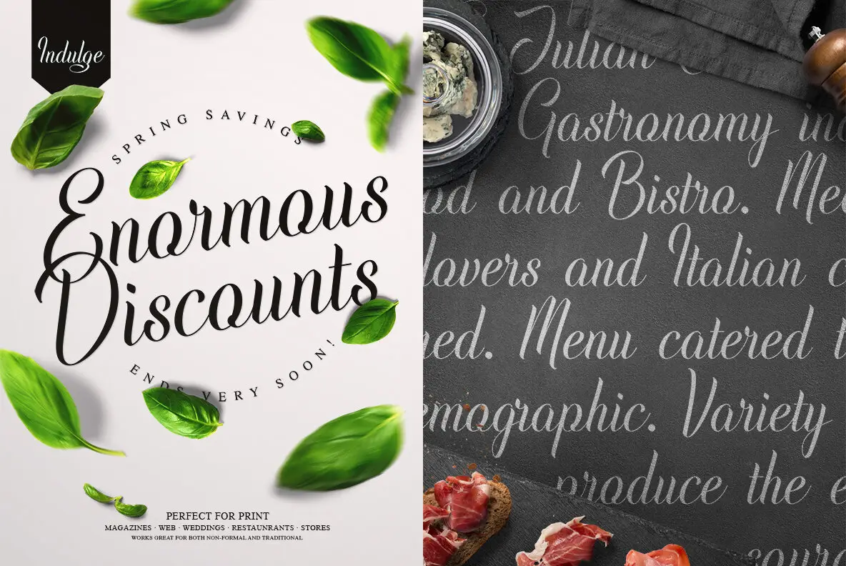 Indulge Script Font - FontPath