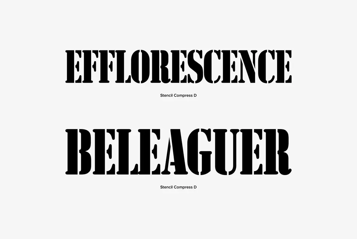 Stencil Font - YouWorkForThem