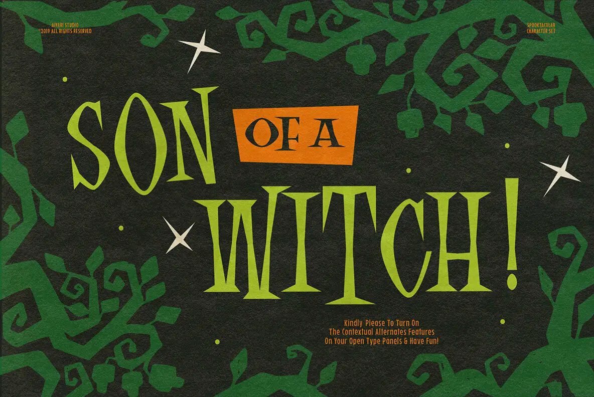 Spooktacular Font - YouWorkForThem