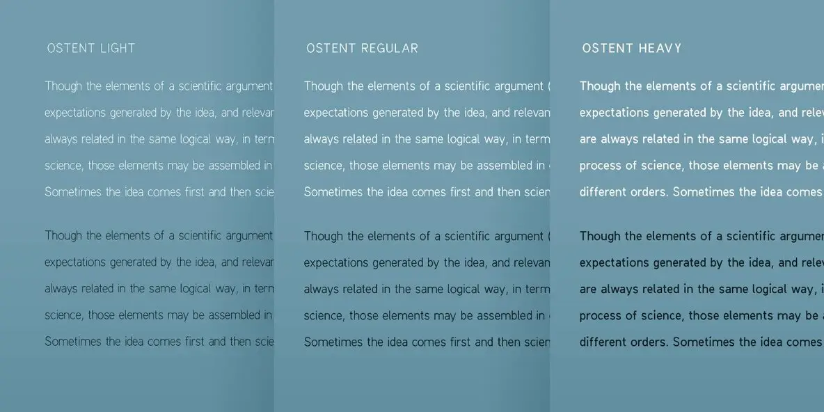 Ostent Font - YouWorkForThem