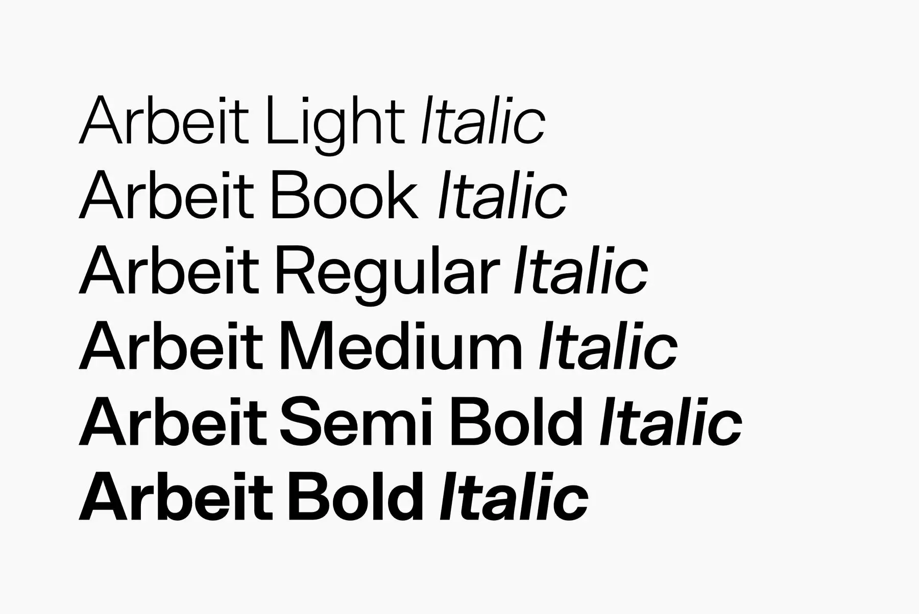 Arbeit Font - FontPath