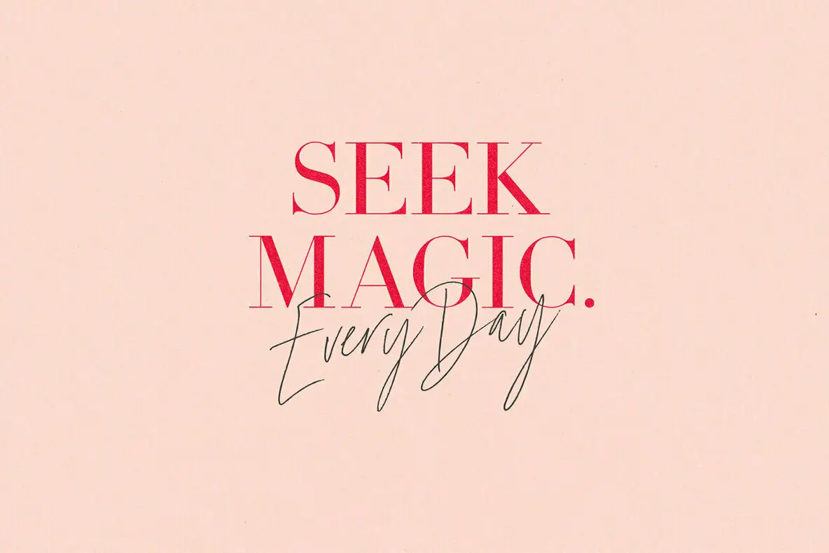 Coral Blush Font Duo Font - FontPath