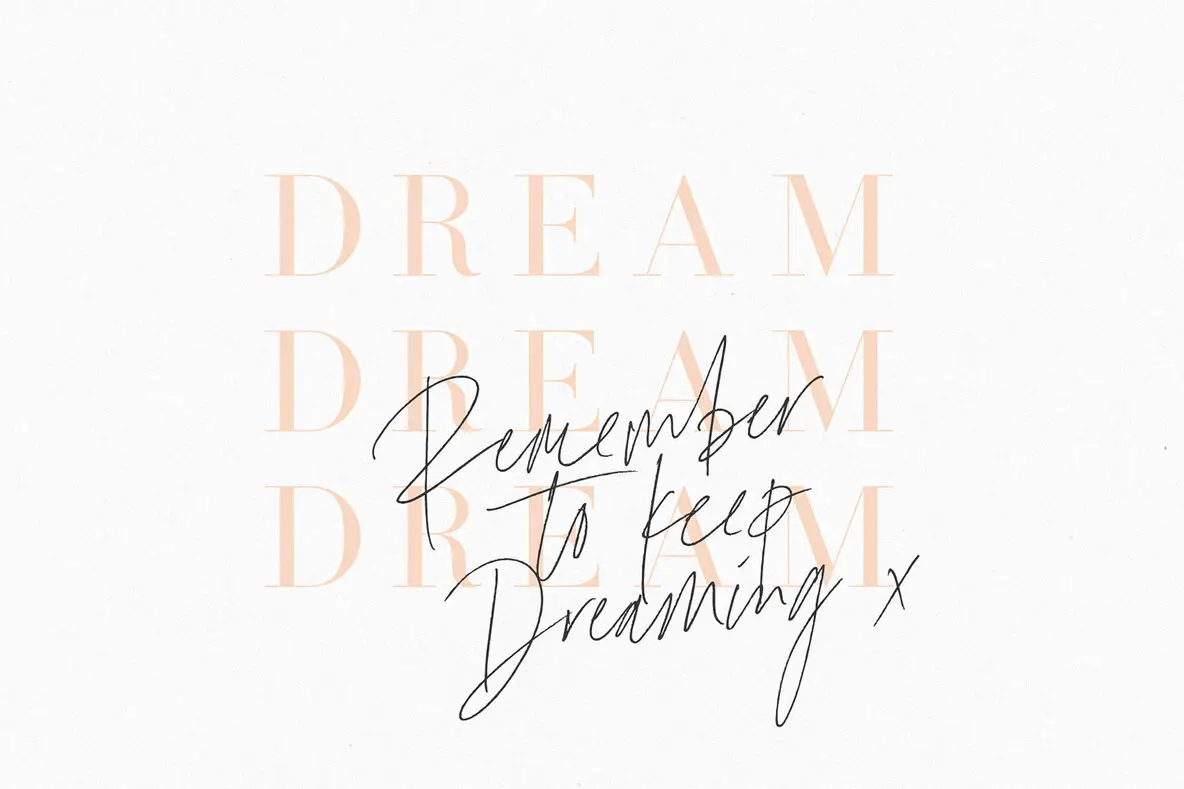 Coral Blush Font Duo Font - FontPath