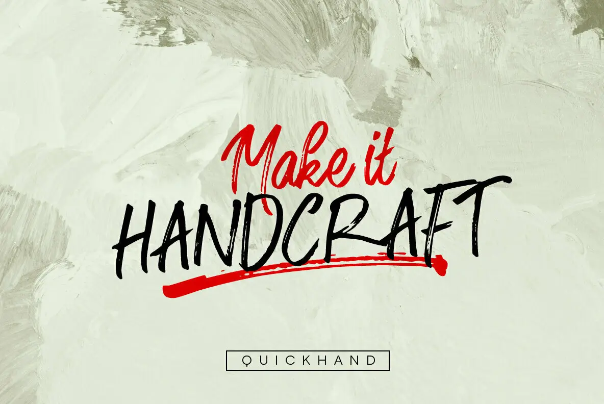 Quickhand Duo Font - YouWorkForThem