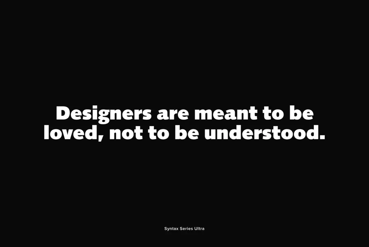 Syntax Series Font - YouWorkForThem