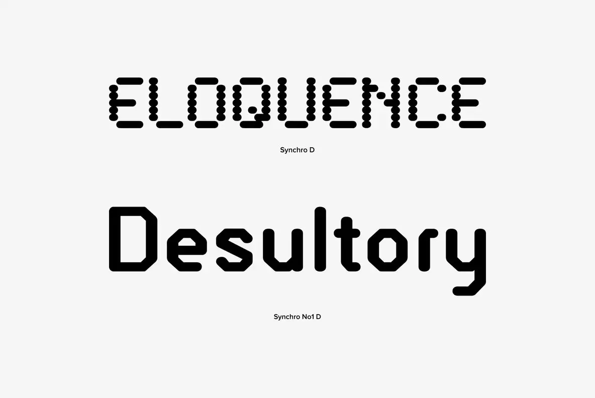 Synchro Font - YouWorkForThem