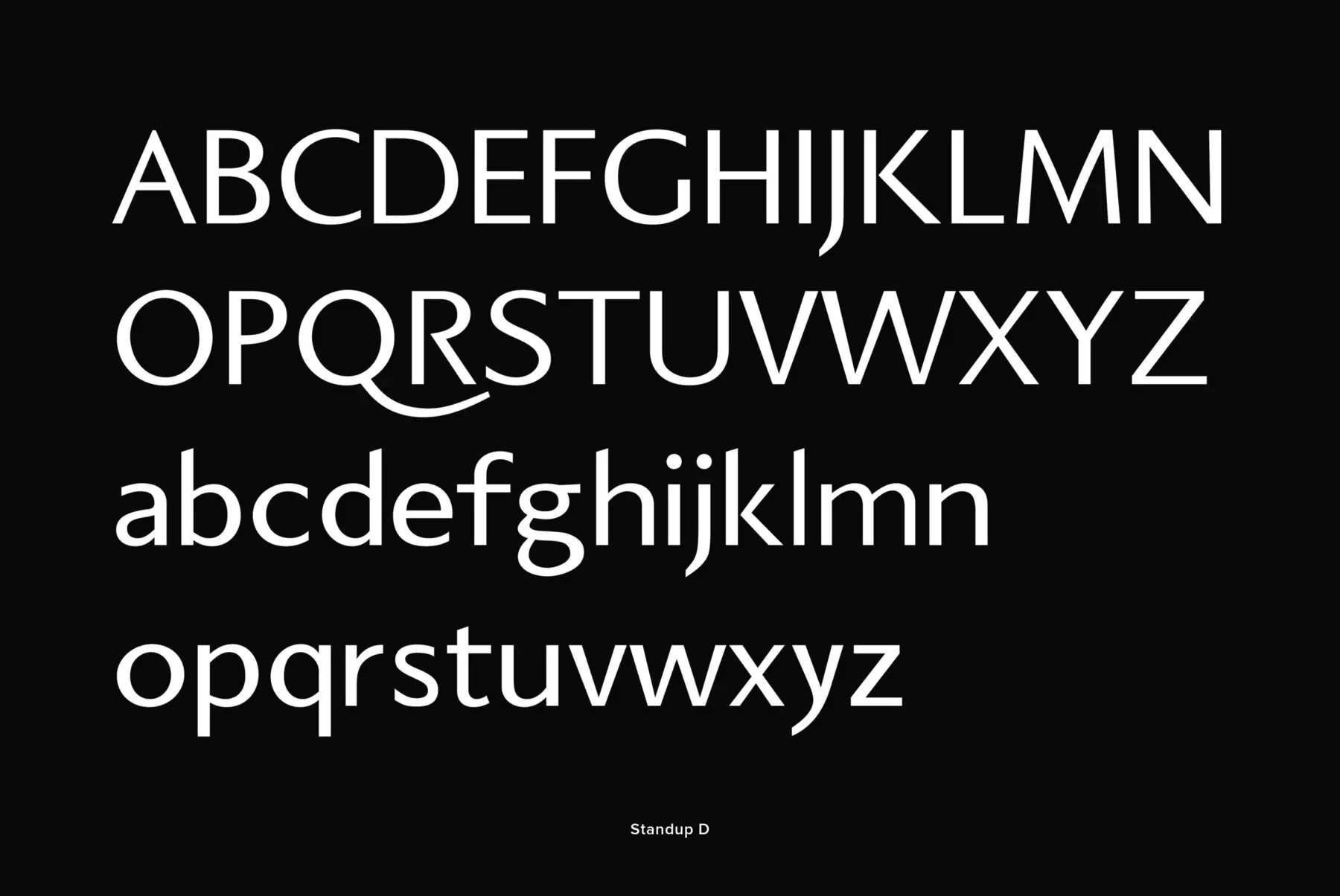 Standup Font - YouWorkForThem