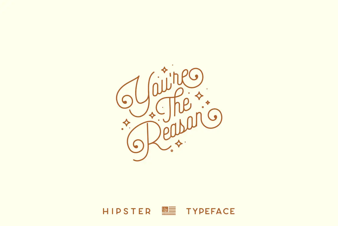 Hipster Script and Sans Font - YouWorkForThem