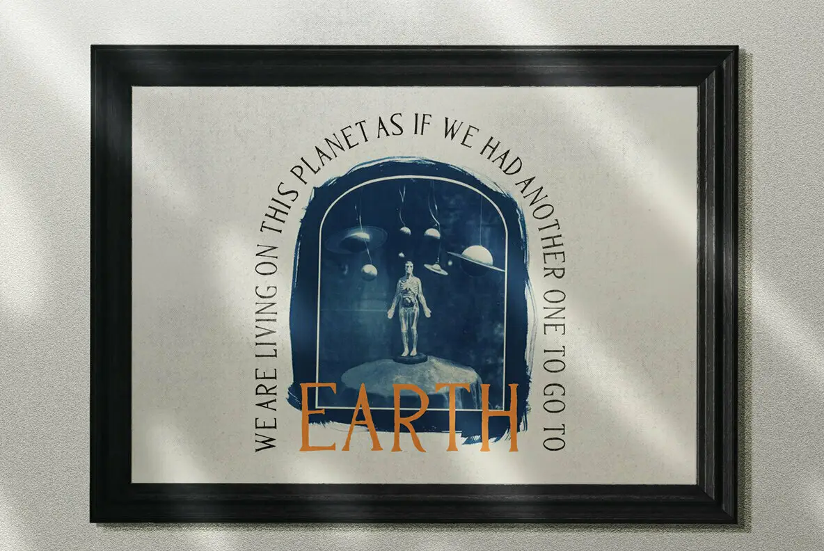 Cyanotype Font - YouWorkForThem