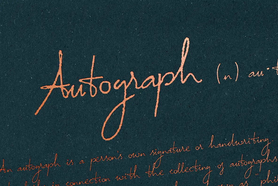 Autograph Font - YouWorkForThem