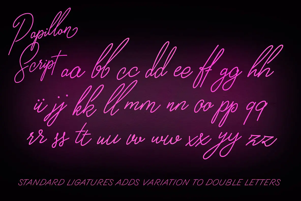 Papillon Script Font - FontPath