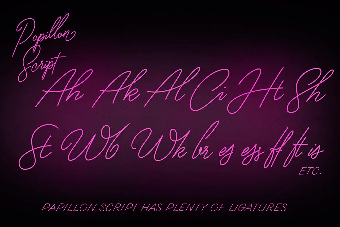 Papillon Script Font - YouWorkForThem