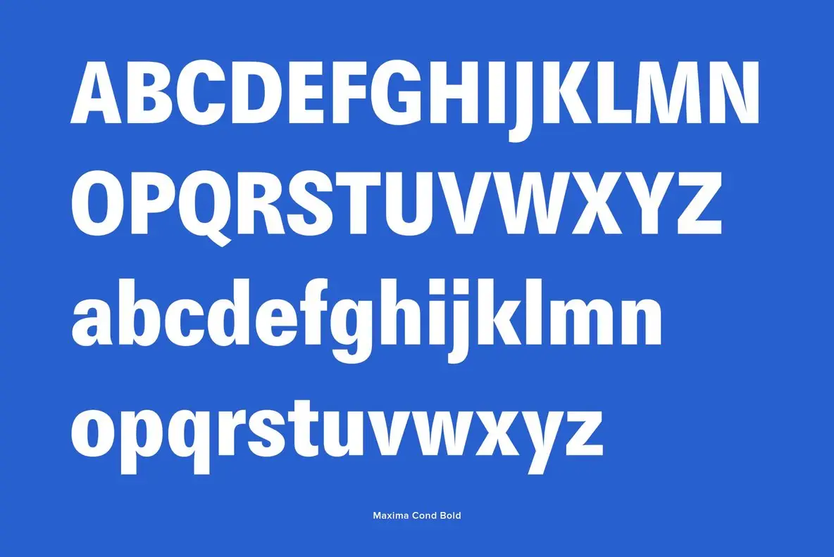 Maxima Font - YouWorkForThem