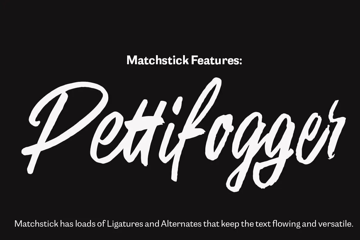 Matchstick Font - YouWorkForThem