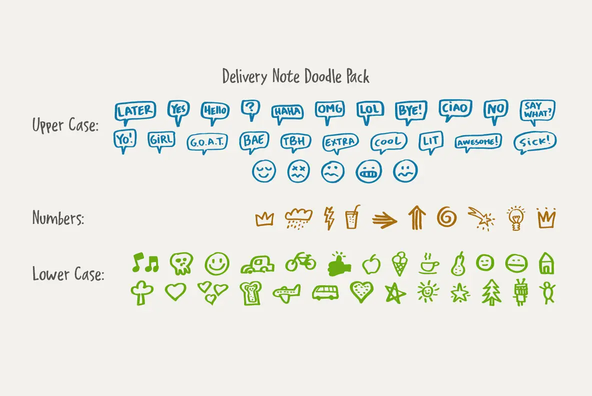 Delivery Note Font - YouWorkForThem