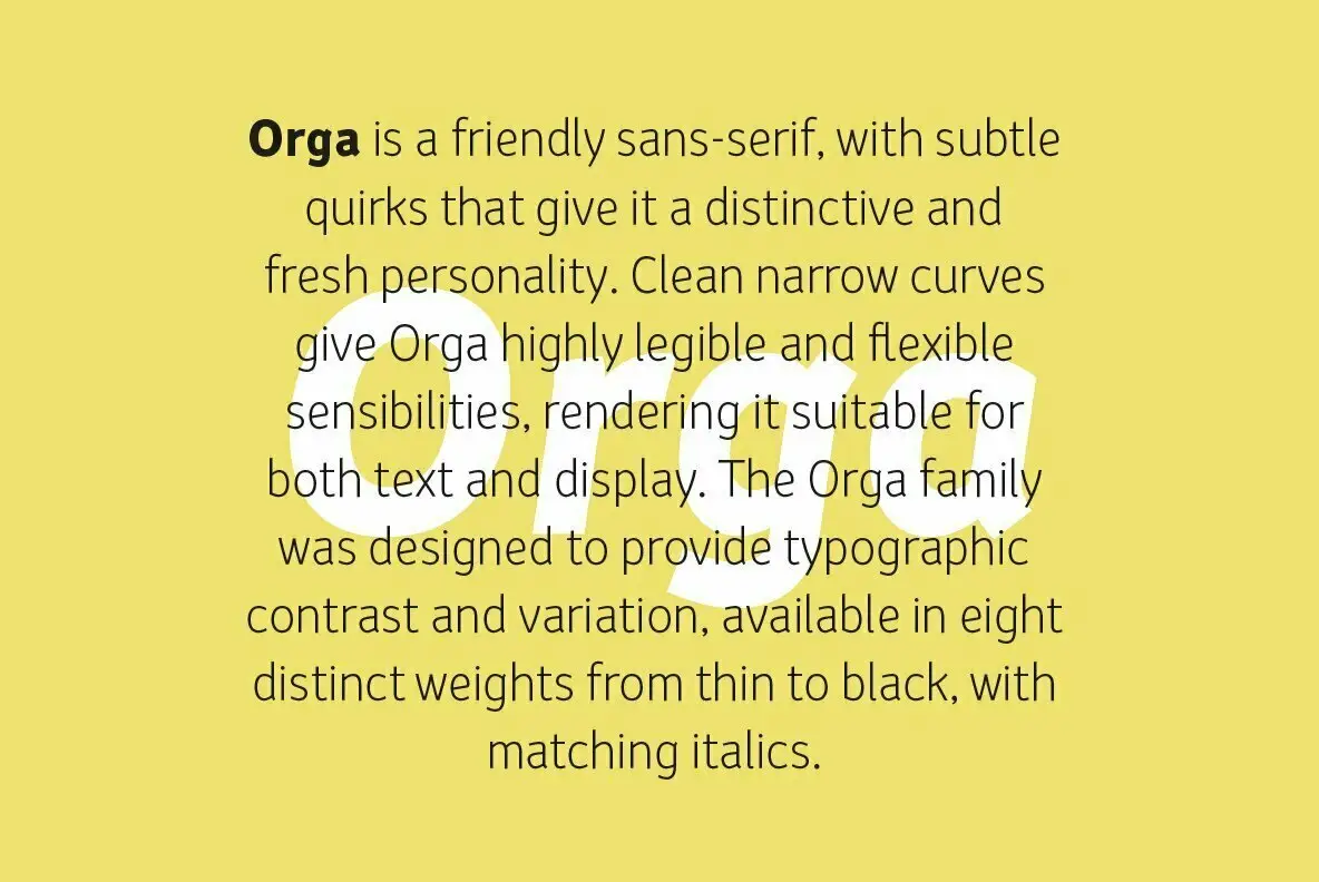 Orga Font - YouWorkForThem