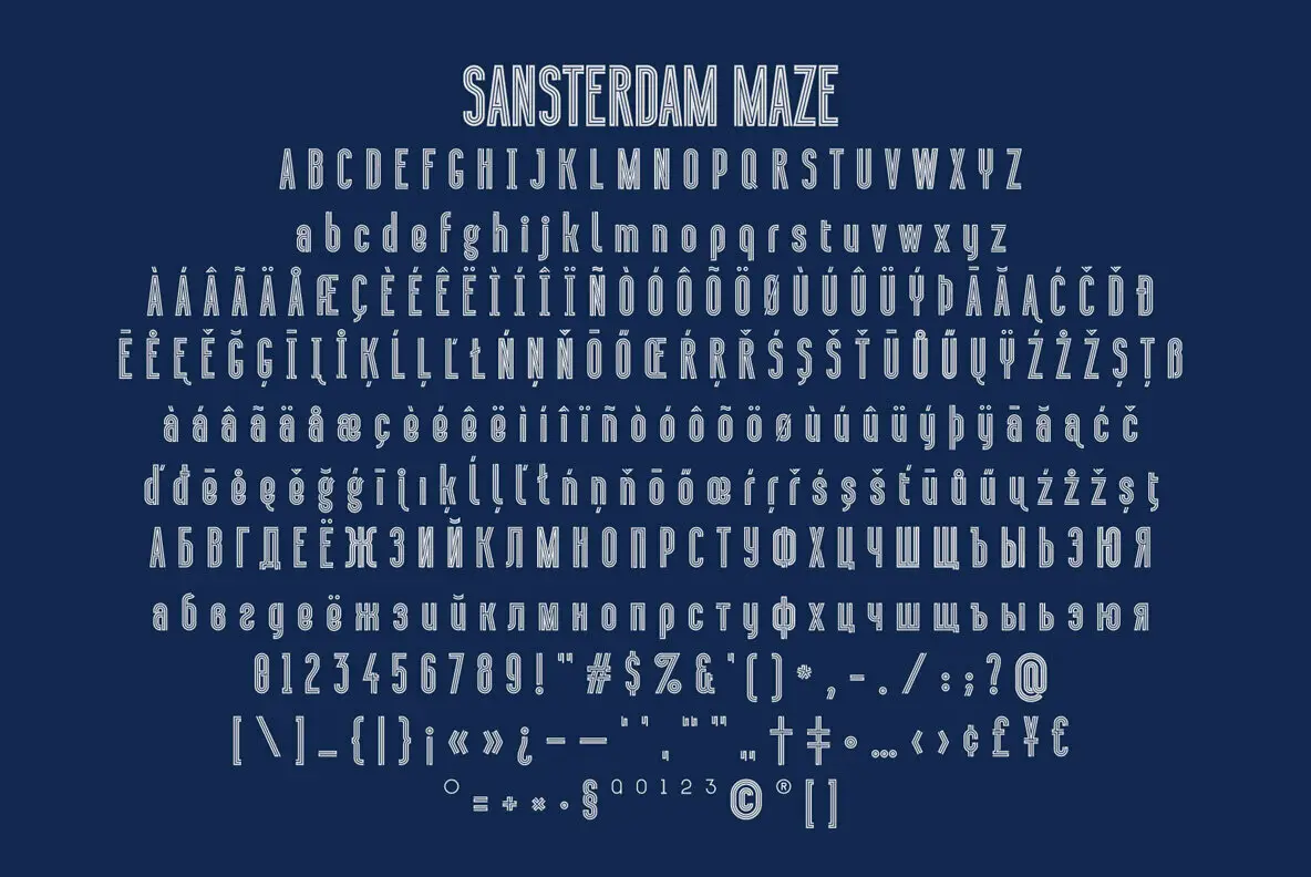 Sansterdam MAZE Font - FontPath