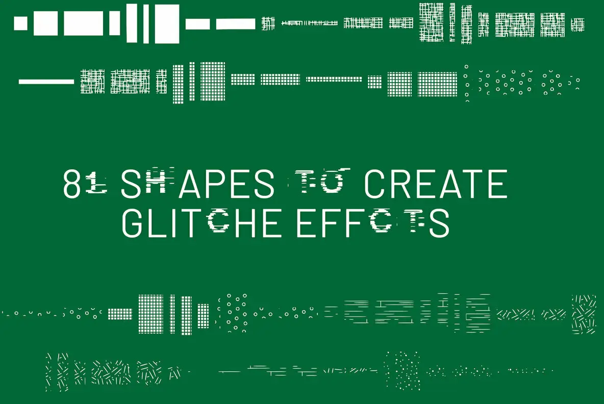 Glitch Shape Pack Font - FontPath