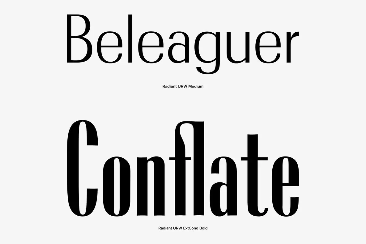 Radiant Font - YouWorkForThem