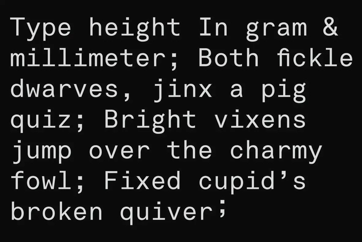 Download Ingram Mono Font - A Monospace Font for Digital Design. - FontPath