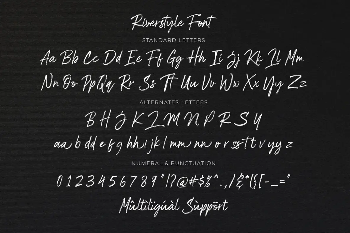 Riverstyle Font - YouWorkForThem