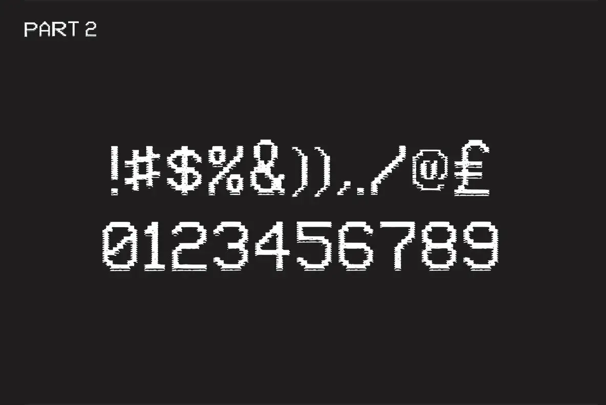 VHS Glitch 2 Font - FontPath